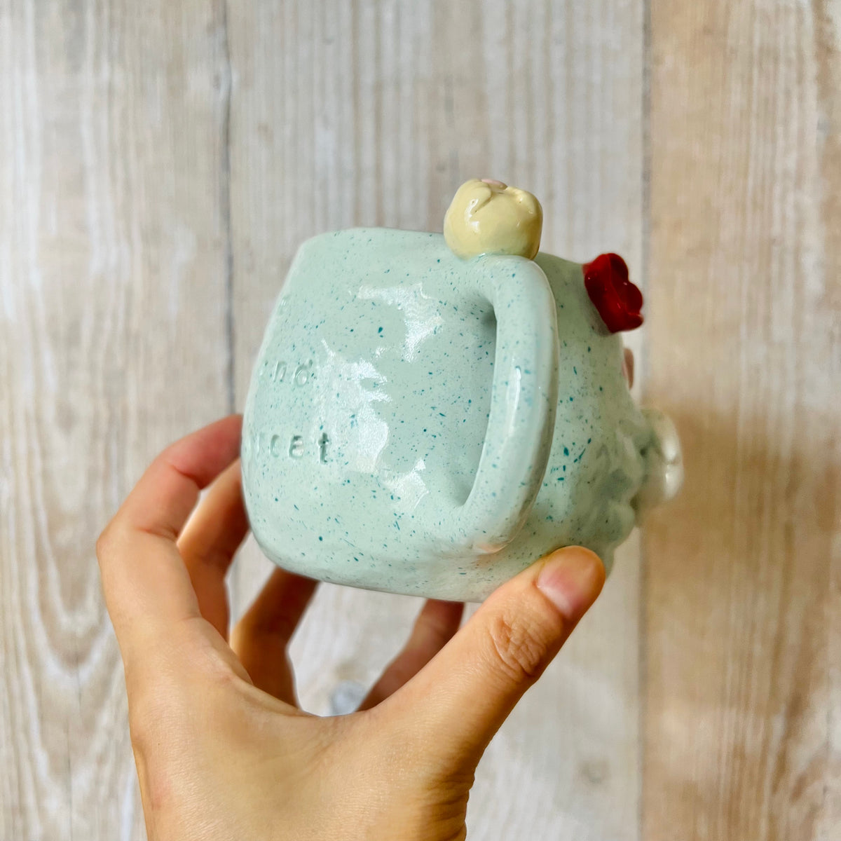 TARDIGRADE mug with dumpling friend – Muld Pottery